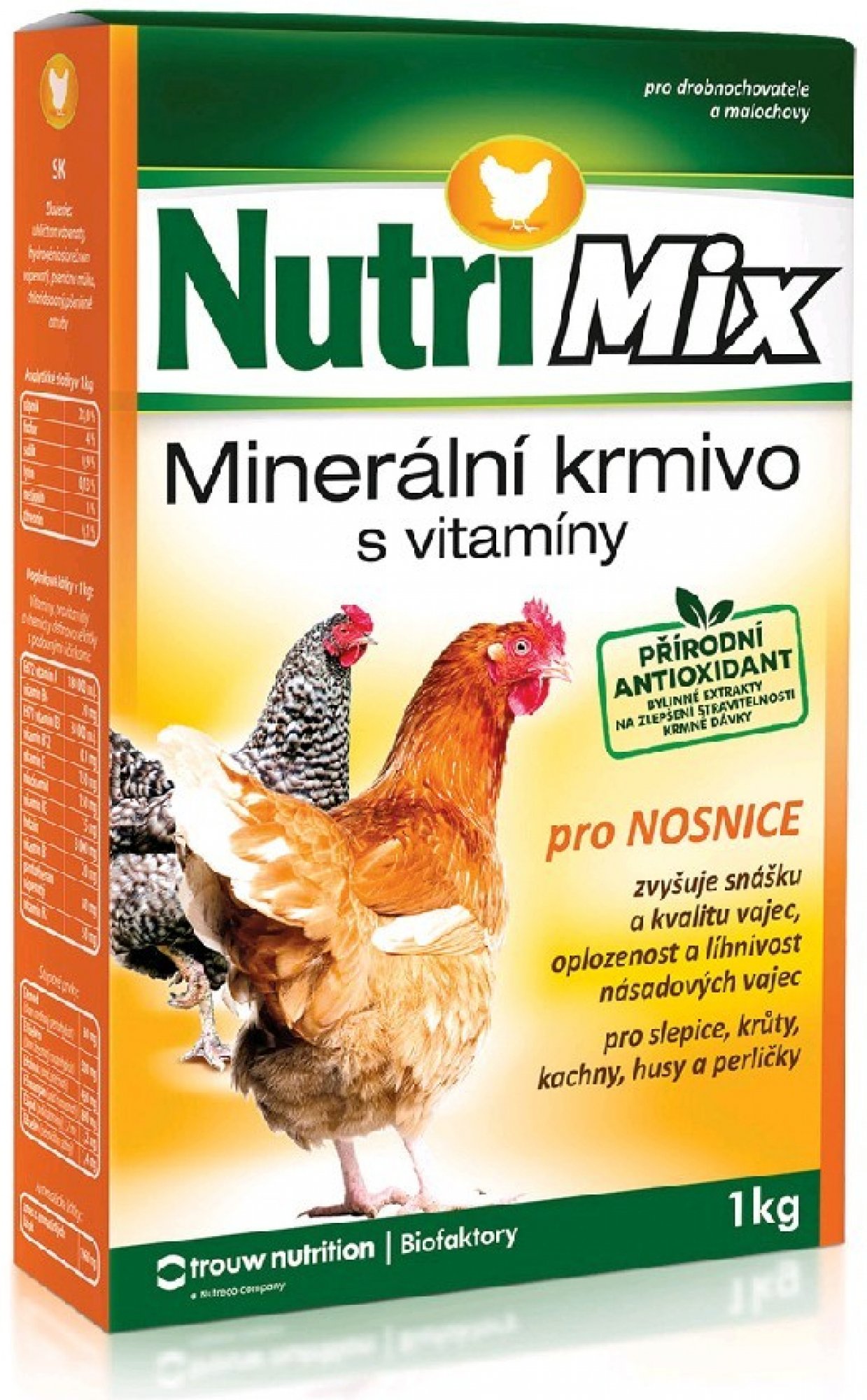 Nutrimix pro nosnice 1kg Biofaktory | Robimaus - chovatelské potřeby